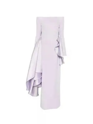 Solace London Kiana Off-shoulder Maxi Dress - Purple