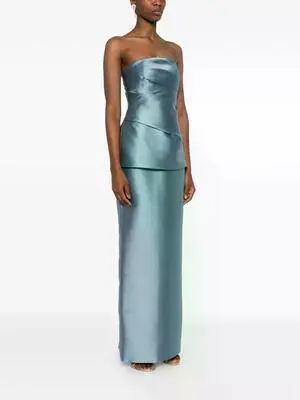 Solace London Lucille Strapless Maxi Dress