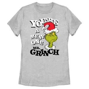 THE GRINCH Christmas Mean One Graphic T-shirt - Athletic Heather