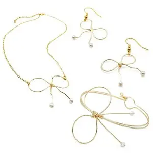 ALEGRIA ACCESSORIES Plated Bow Cuff Bracelet