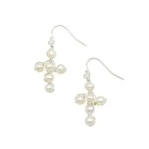 ALEGRIA ACCESSORIES Cross Earrings - Silver