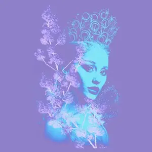 WICKED: FOR GOOD Wicked For Good Glinda Double Exposure Portrait T Shirt - Violet