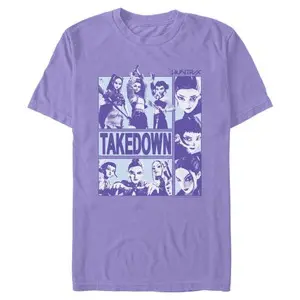 KPOP DEMON HUNTERS Takedown Huntrix Logo T Shirt - Violet