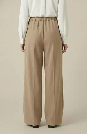 MODENAIRE Wide Leg Drawstring Trousers