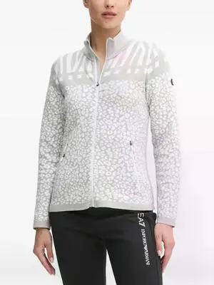 NEWLAND Animal-print Zipped Jacket - Grey