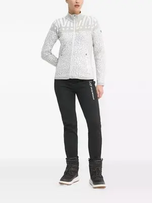 NEWLAND Animal Print Zipped Jacket - Grey