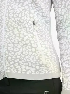 NEWLAND Animal Print Zipped Jacket - Grey