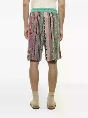 LANEUS Knitted Patterned Shorts