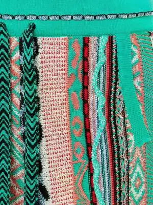 LANEUS Knitted Patterned Shorts