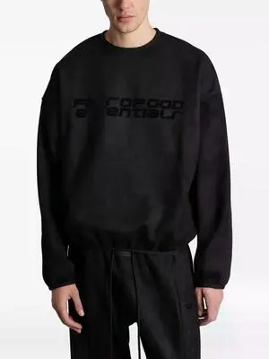 Fear Of God Logo-print Long-sleeve Sweatshirt - Black