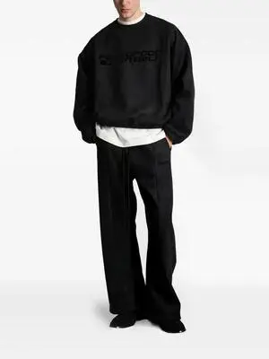Fear Of God Logo-print Long-sleeve Sweatshirt - Black