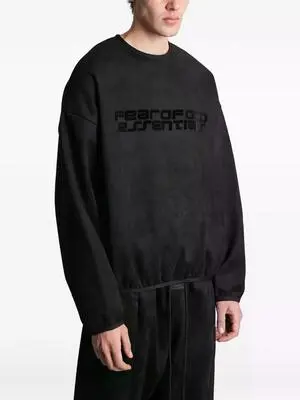 Fear Of God Logo-print Long-sleeve Sweatshirt - Black