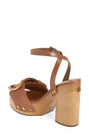Dolce & Gabbana Ankle Strap Platform Sandal