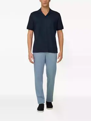 Boggi Milano Pima Cotton Jacquard Polo Shirt