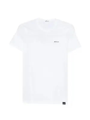 Kiton Logo-embroidered T-shirt - White