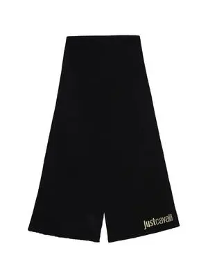 Just Cavalli Embroidered Scarf - Black