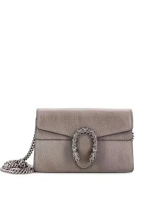 Gucci Dionysus Leather Super Mini Clutch Bag
