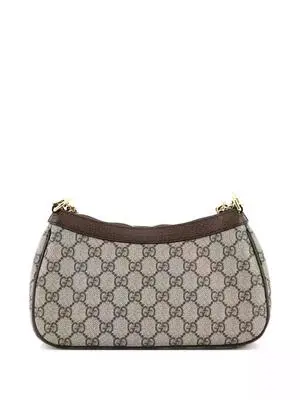 Gucci Ophidia Charm Shoulder Bag Gg Coated Canvas Small - Brown