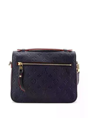 LOUIS VUITTON Pochette Metis Monogram Empreinte Leather Crossbody Bag - Blue
