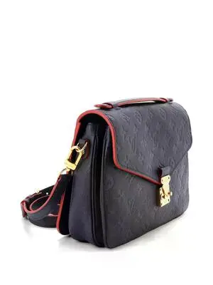 LOUIS VUITTON Pochette Metis Monogram Empreinte Leather Crossbody Bag - Blue