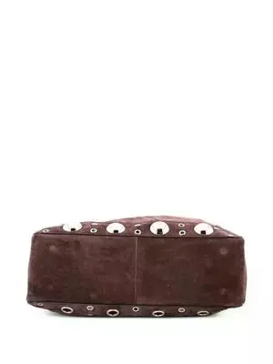 Valentino Garavani Nellcote Studded Suede Medium Tote Bag - Brown