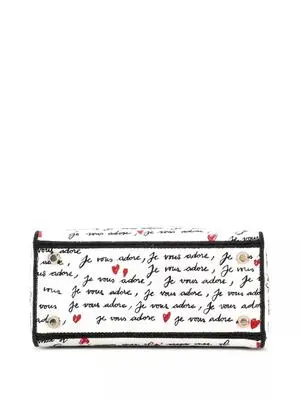 Dior Lady D-lite Embroidered Canvas Satchel