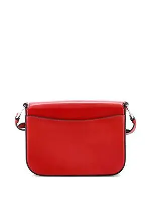 Prada Full Flap Spazzolato Leather Small Shoulder Bag