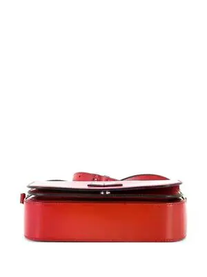 Prada Full Flap Spazzolato Leather Small Shoulder Bag