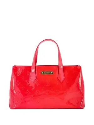 LOUIS VUITTON Wilshire Handbag Monogram Vernis Pm Tote - Pink