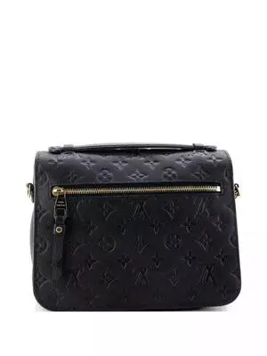 LOUIS VUITTON Pochette Metis Monogram Empreinte Leather Crossbody Bag - Black