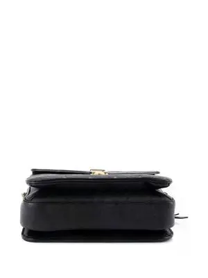 LOUIS VUITTON Pochette Metis Monogram Empreinte Leather Crossbody Bag - Black