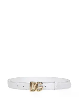 Dolce & Gabbana Logo-buckle Belt - White