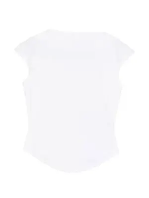 Alaïa Cap-sleeve T-shirt - White