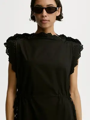 BY MALENE BIRGER Gustava Organic Cotton Top - Black
