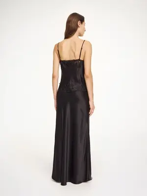 BY MALENE BIRGER Madeleine Satin Top - Black