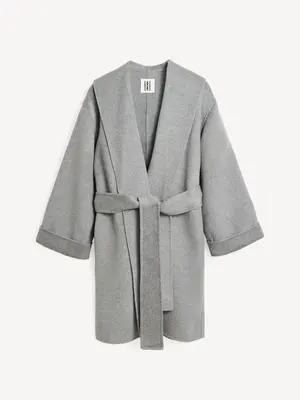 BY MALENE BIRGER Trullas Wool Coat - Grey Melange