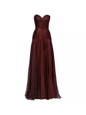 IRIS SERBAN Yuliel Strapless Maxi Dress
