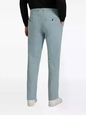 SLOWEAR Tapered Fit Cotton Trousers - Blue