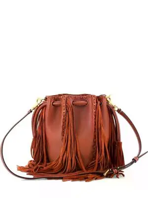 Valentino Garavani Nellcote Leather With Suede Small Bucket Bag