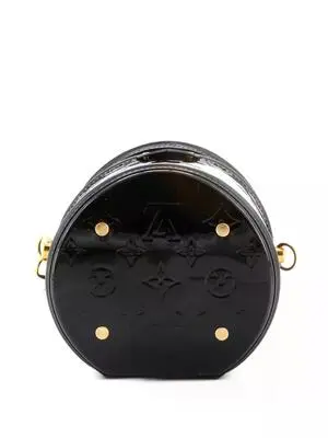 LOUIS VUITTON Cannes Handbag Monogram Vernis - Black