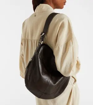 LEMAIRE Quiver Clip Medium Shoulder Bag - Brown