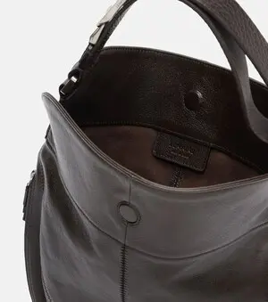 LEMAIRE Quiver Clip Medium Shoulder Bag - Brown