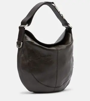 LEMAIRE Quiver Clip Medium Shoulder Bag - Brown