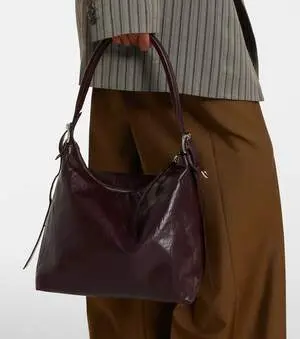 LEMAIRE Small Belted Leather Tote Bag