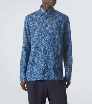 Kiton Linen Shirt - Blue