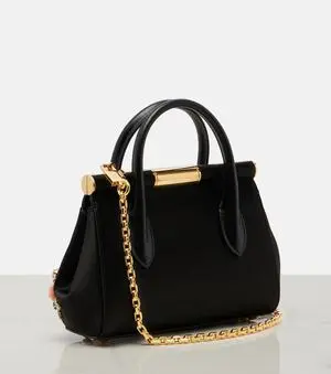 Dolce & Gabbana Marlene Day Mini Embellished Top-handle Bag - Black