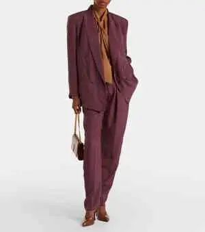 HERBERT LEVINE Leather Mules - Brown