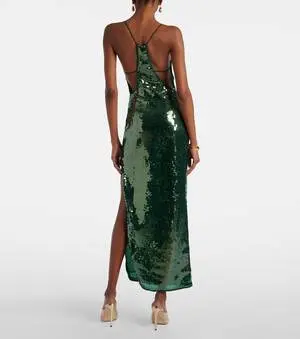 Oseree Marylin Sequined Maxi Dress