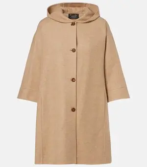 Loro Piana Belted Wool And Cashmere Cape - Beige