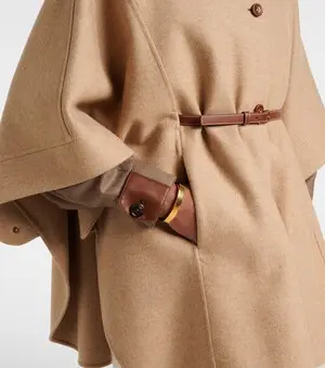 Loro Piana Belted Wool And Cashmere Cape